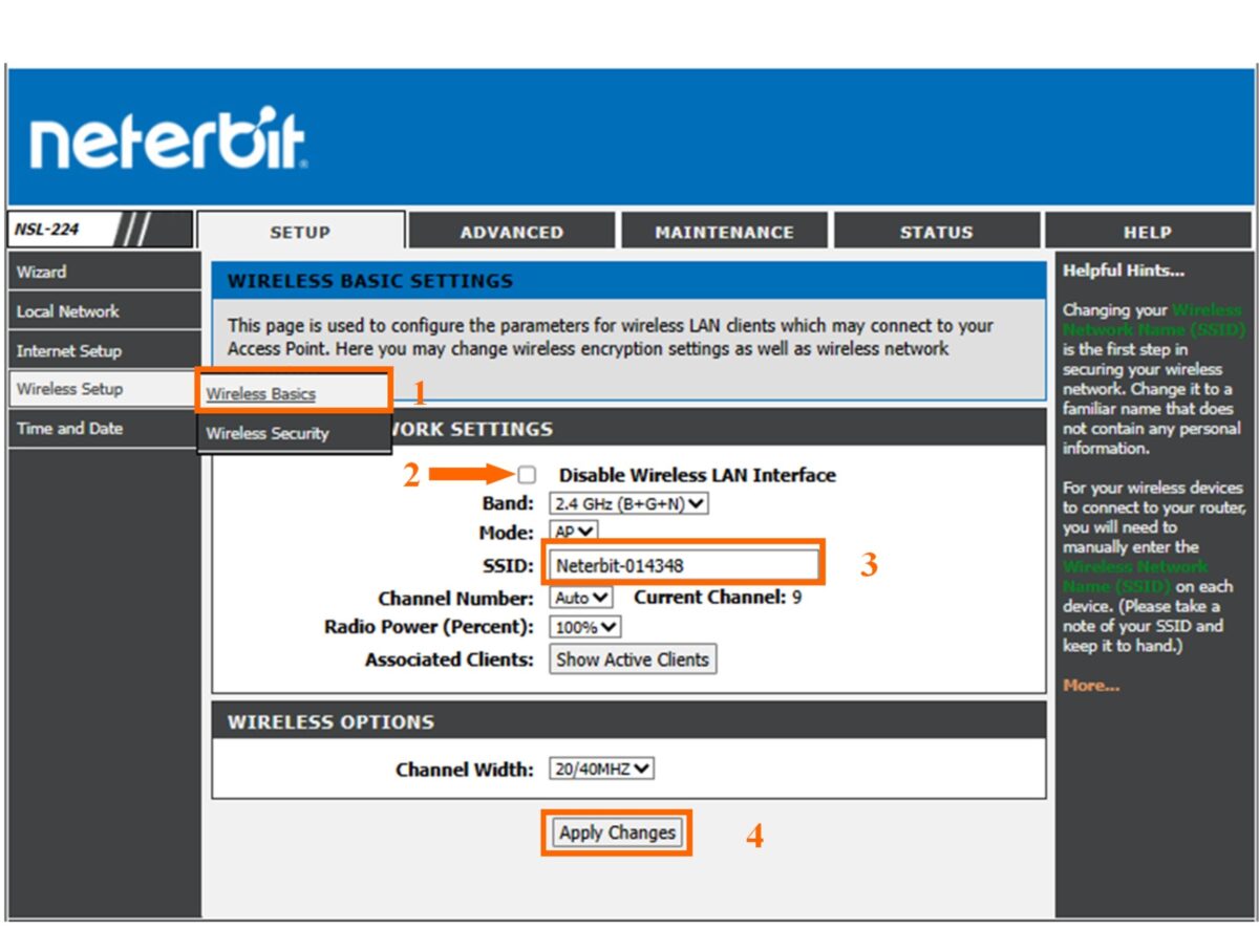 آموزش تنظیمات مودم نتربیت (Neterbit) | راهنمای تصویری کانفیگ